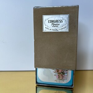 Vintage Congress Playing Card Deck - Etsy
