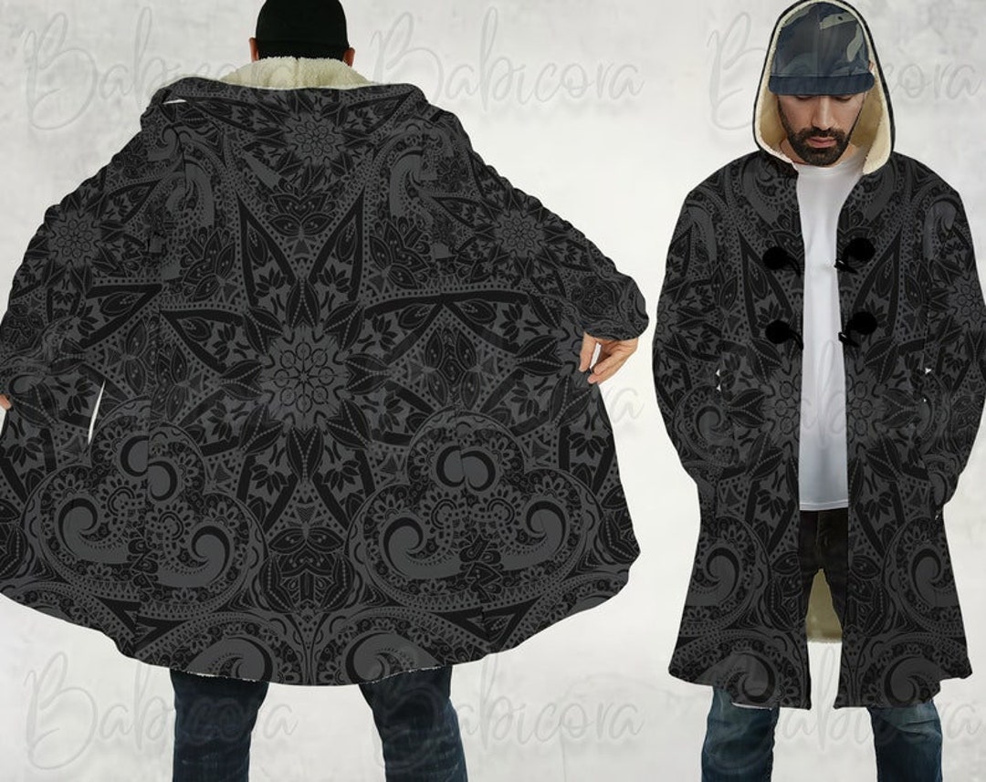Ghost Mandala Hooded Cloak Festival Clothing Custom Dream Cloak Mandala ...
