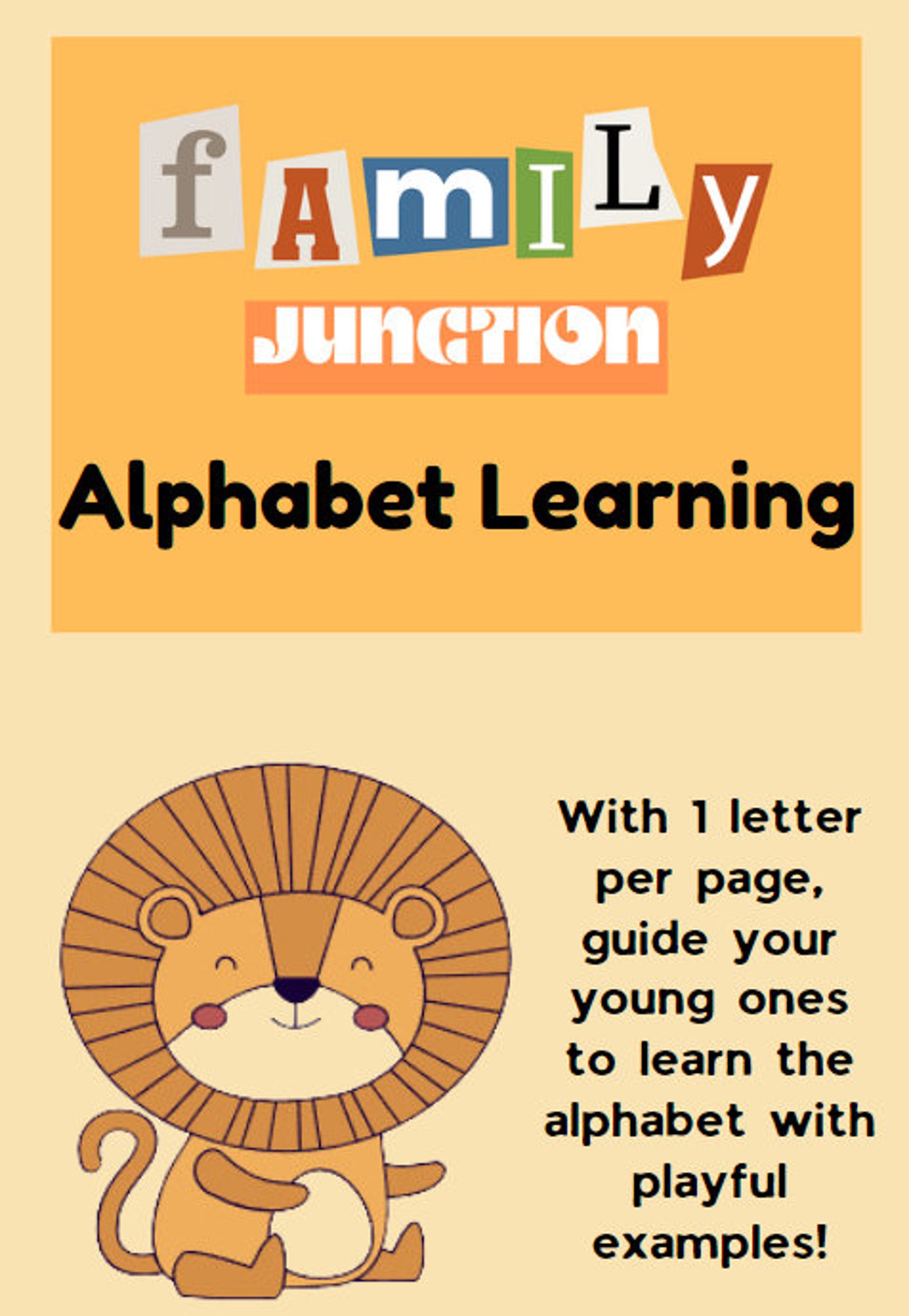 Alphabet Learning Book - Etsy