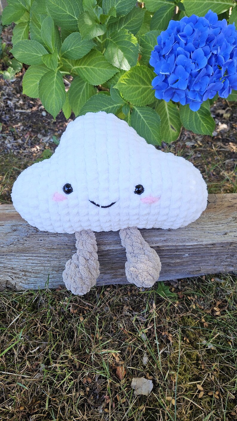 Crochet Sun and Happy/angry Cloud Plushie: Amigurumi Stuffed Plushie - Etsy