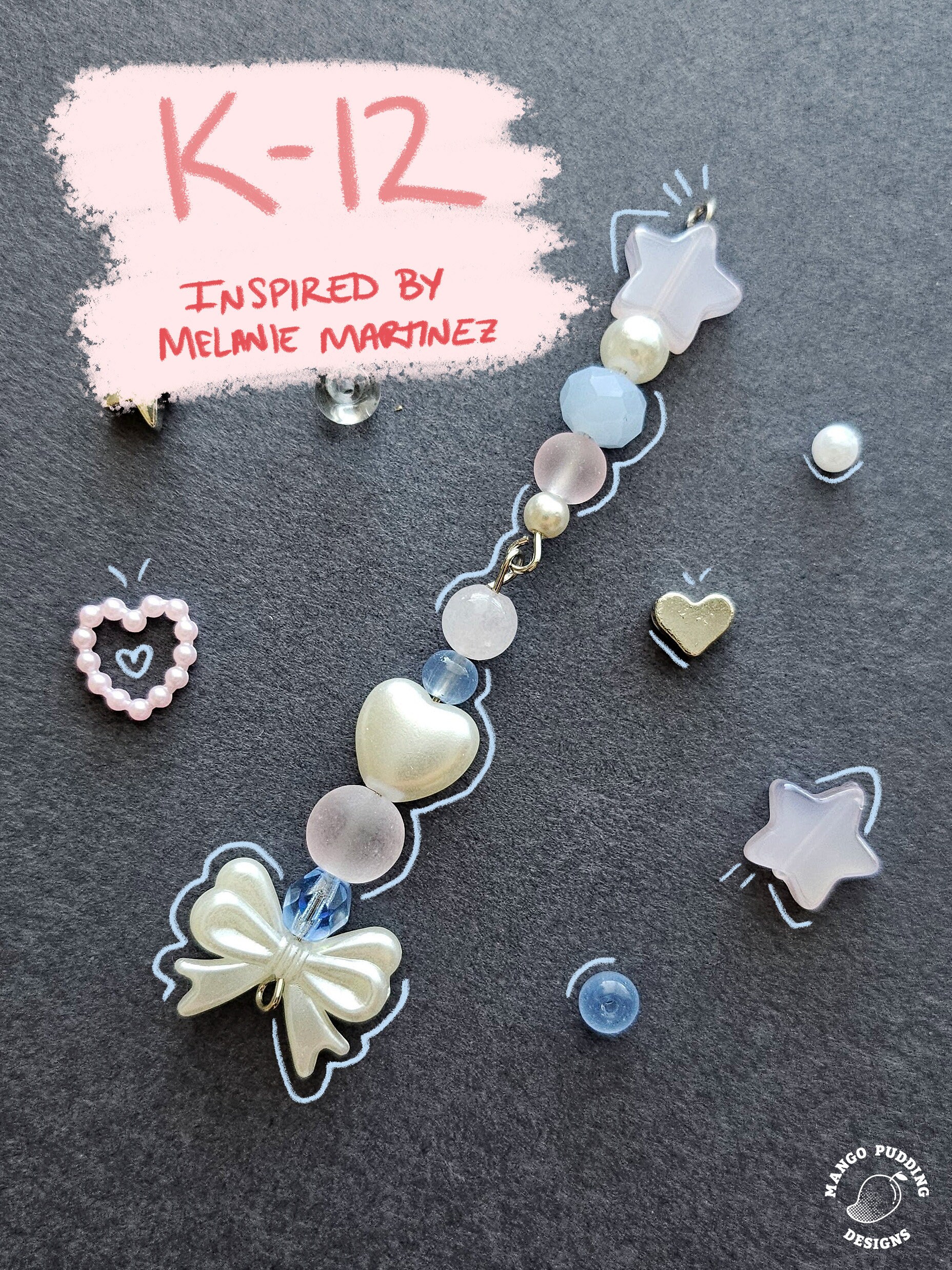 Beaded Music-inspired Keychains Laufey Tv Girl Aesthetic Y2k Handmade ...