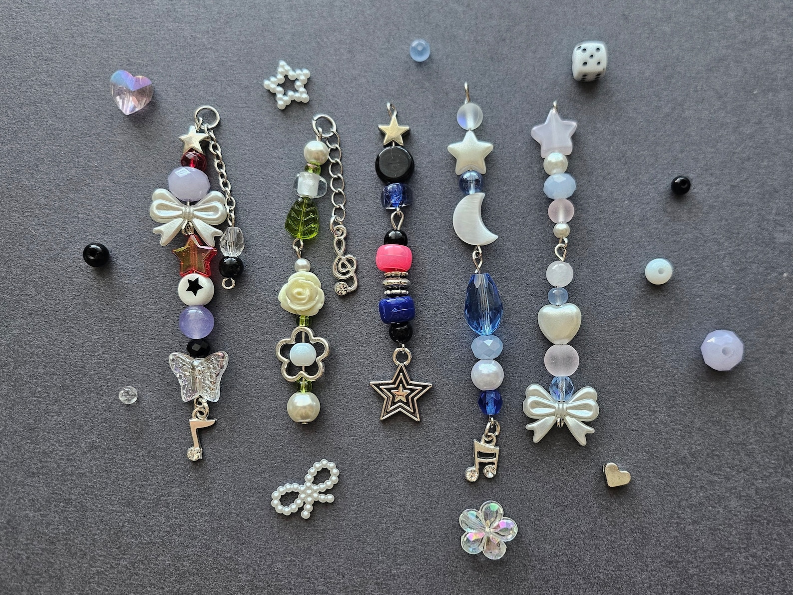 Beaded Music-inspired Keychains Laufey Tv Girl Aesthetic Y2k Handmade ...
