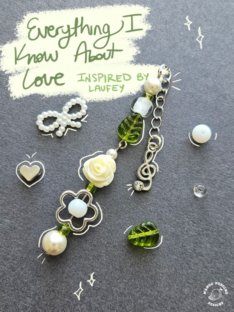 Beaded Music-inspired Keychains Laufey Tv Girl Aesthetic Y2k Handmade ...