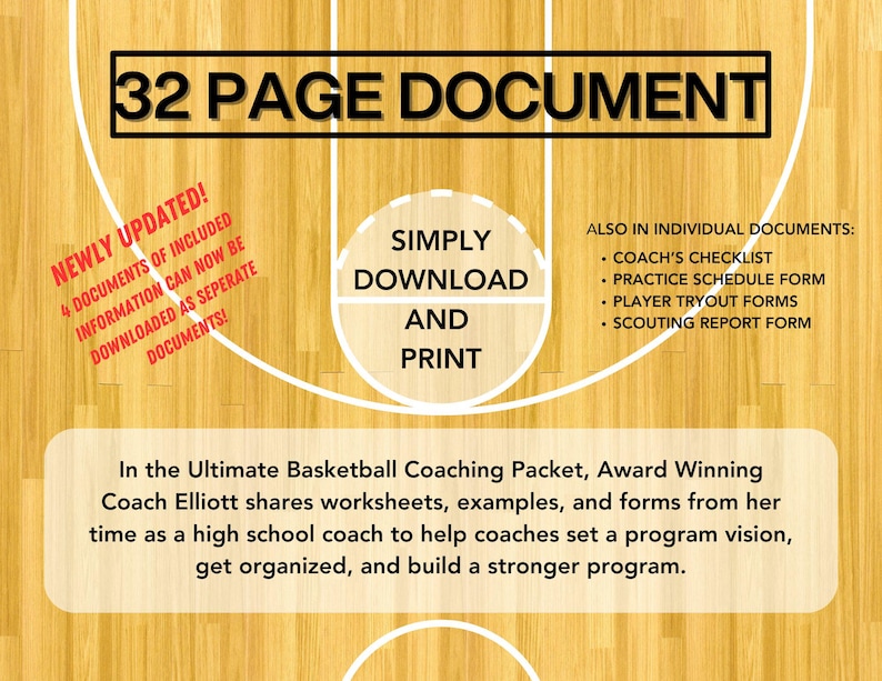 The Ultimate High School Basketball Coaching Packet: Coaching Planner and Goal Worksheets ...