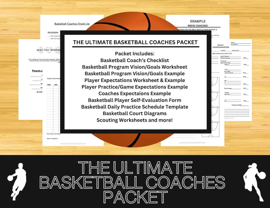 The Ultimate High School Basketball Coaching Packet: Coaching Planner ...