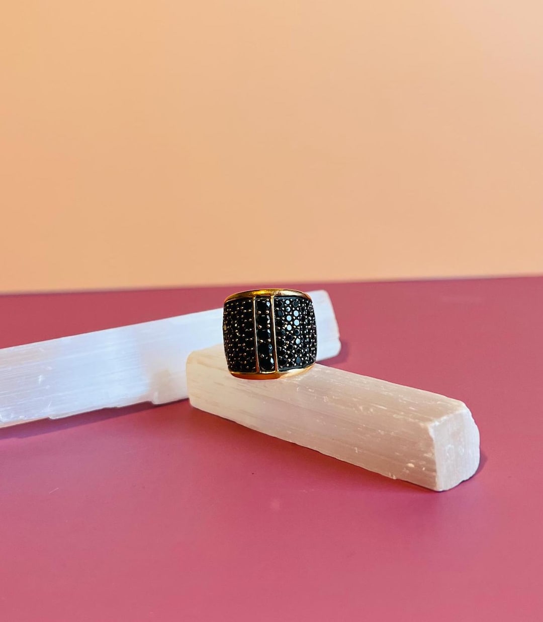 Italian Milor Bronze Pavé Spinel Ring Size 6 - Etsy