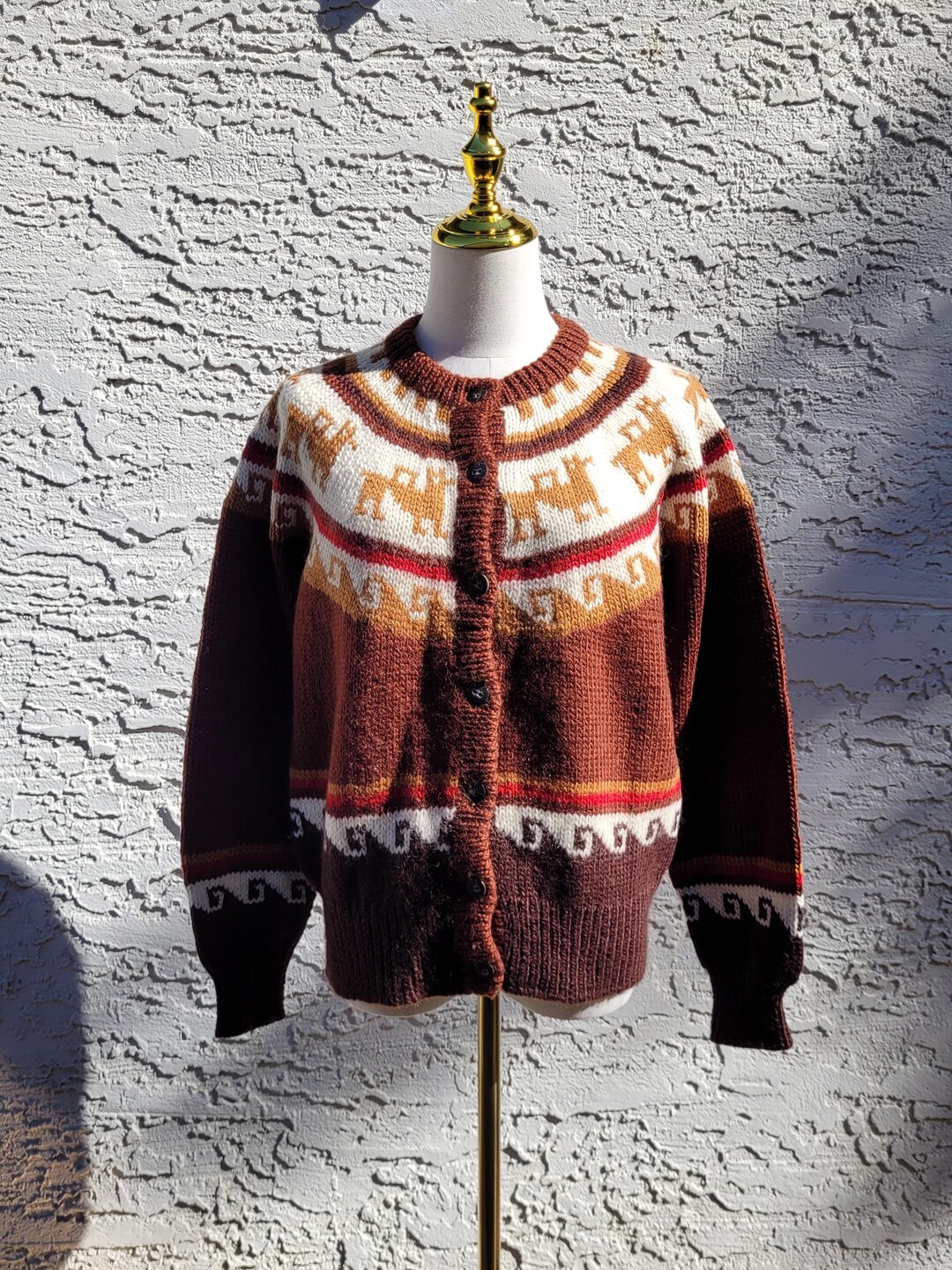 Vintage 60s 70s 80s Sweaters 100%wool,fancy Knit Sweater,nordic Style ...