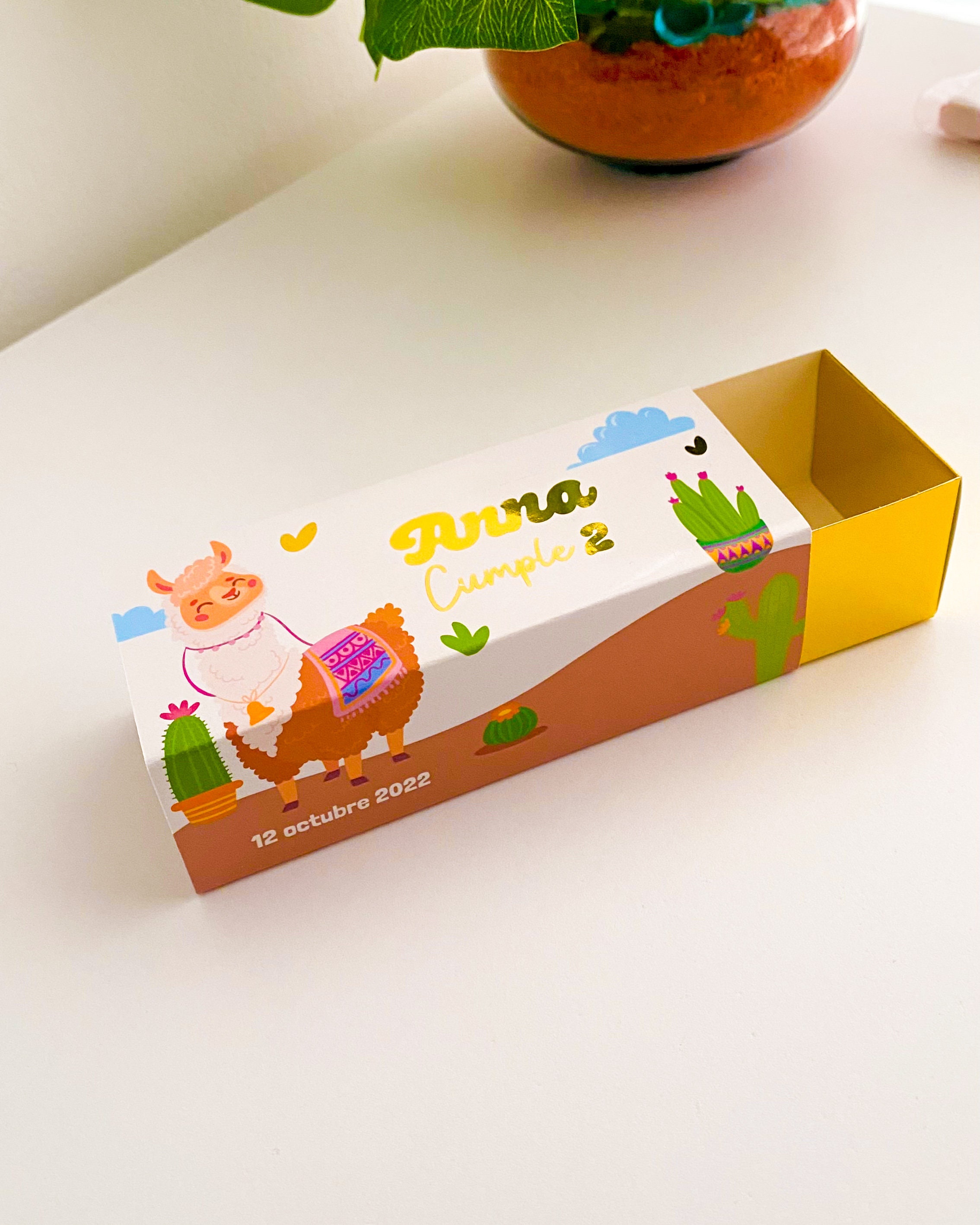 MATCHBOX BOX Template Rectangular Sliding Box Cutting File Favor Box ...