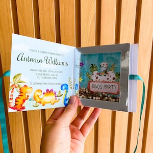 Book-style Acetate Invitation, Book-style Invitation Template, CUT FILE ...