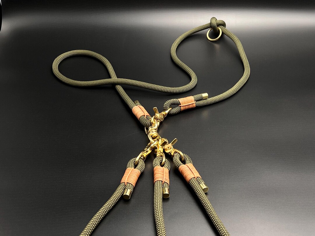 Crossbody Coupler Double Triple Leash Dog Leash Freehand Leash 1-3 Dogs ...