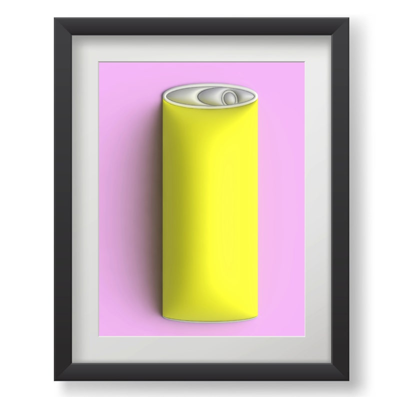 Fun Soda 3D Poster, Abstract Soda Can Design - Etsy
