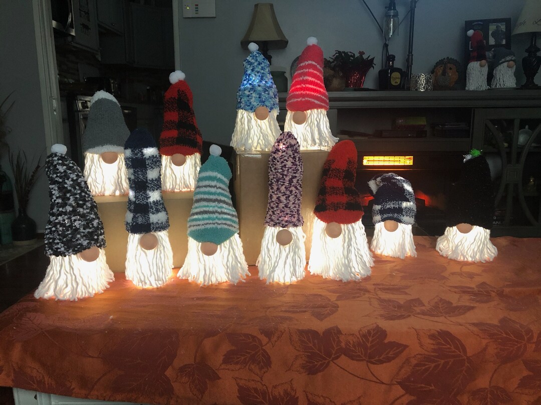 Lighted Gnomes - Etsy