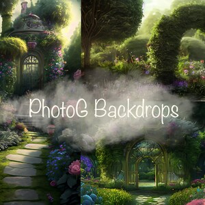 Enchanted Garden Digital Backdrops 40, Wedding, Maternity Backdrop ...