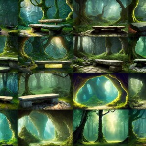 Fairy Forest Digital Backdrops 200, Mystical Forest, Mega Bundle ...