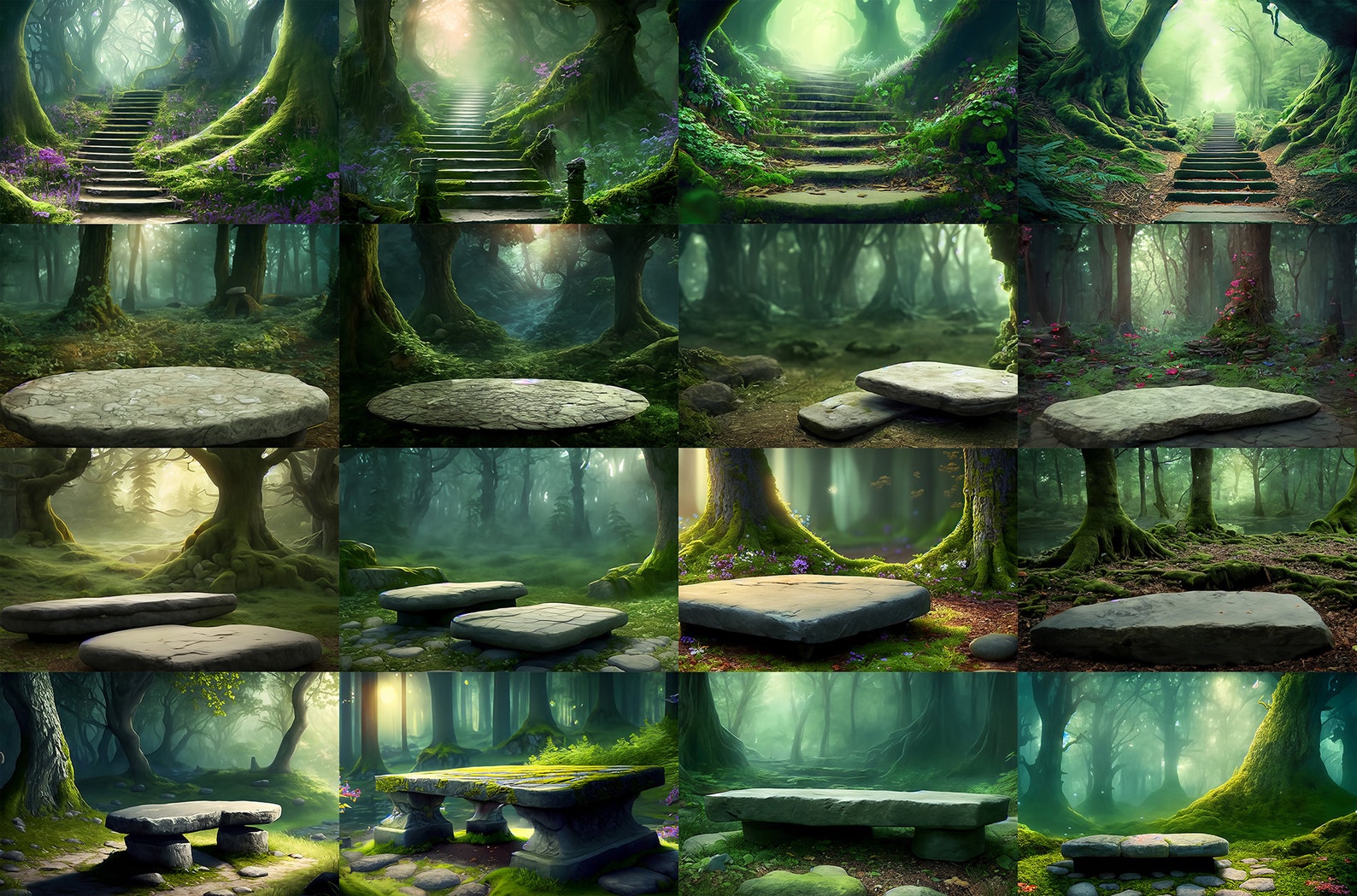 Fairy Forest Digital Backdrops 200, Mystical Forest, Mega Bundle ...