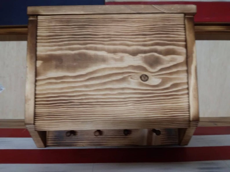 Torched Wooden Concealment Key Box Shelf Safe - Etsy