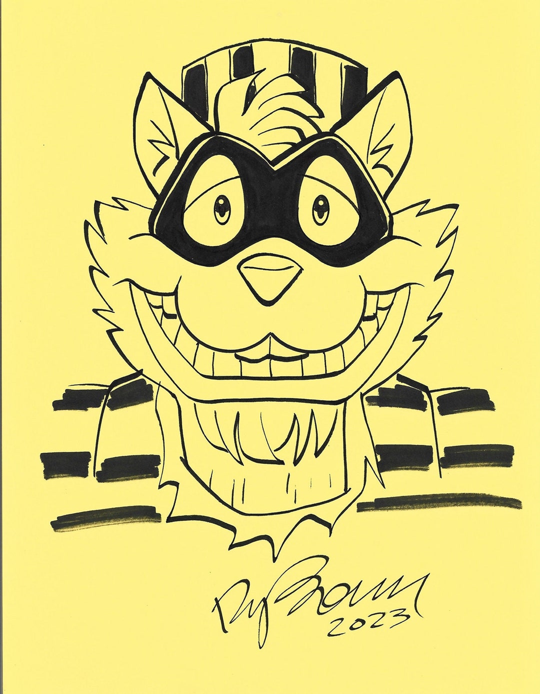 Ryan Brown SCRATCH Head Sketch Ninja Turtles Original Art TMNT Signed ...