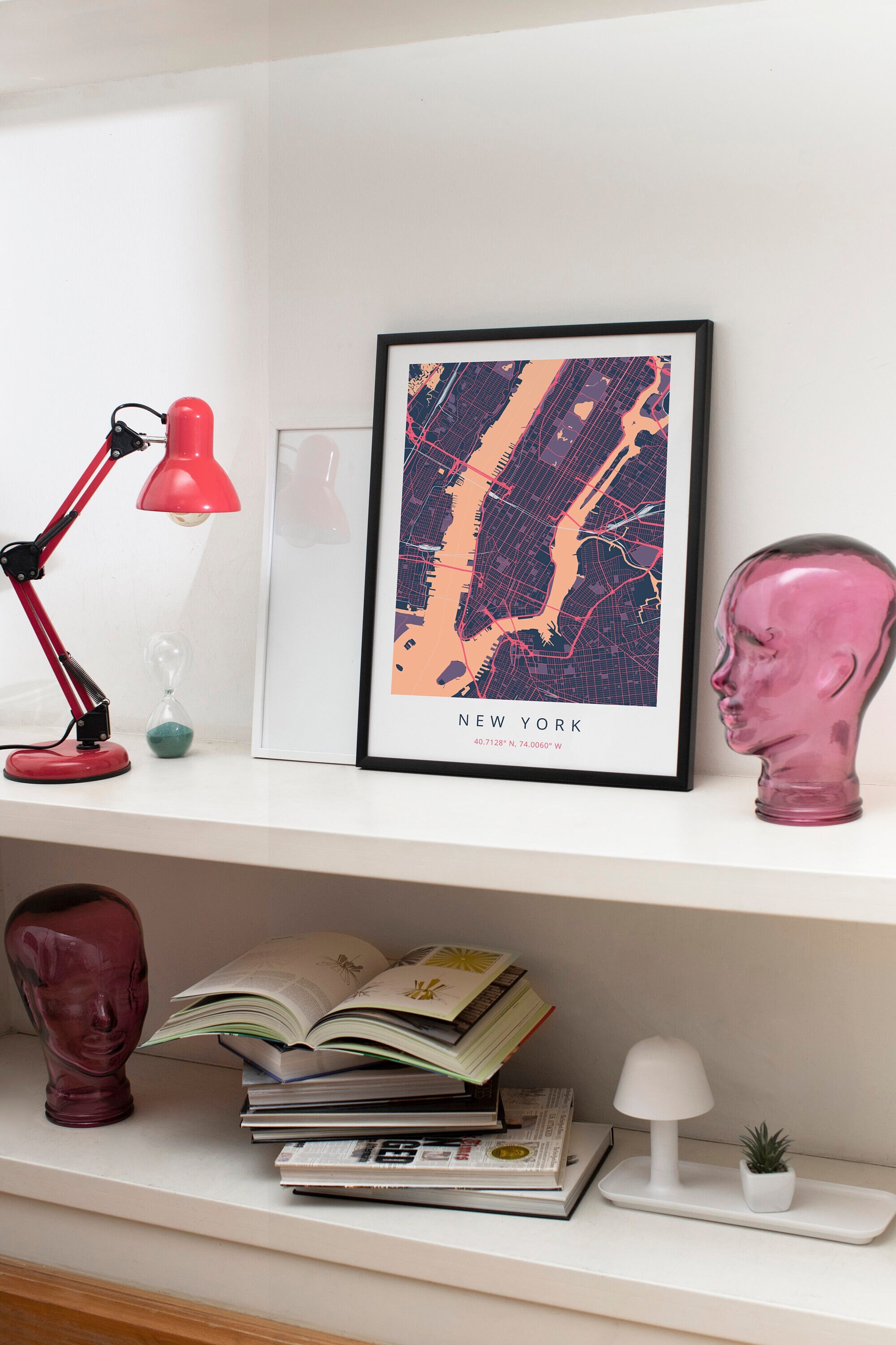 A4 DIGITAL NEW YORK City Center City Map, Ready-to-print, Instant ...