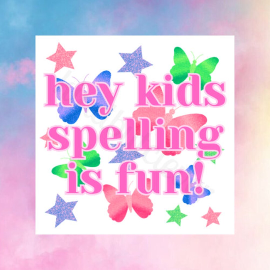 Spelling is Fun TS Sticker - Etsy