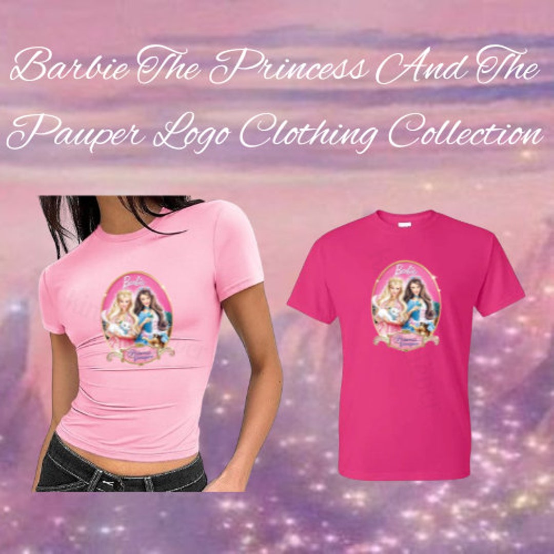 Barbie the Princess and the Pauper Logo Clothing Collection T-shirt and ...