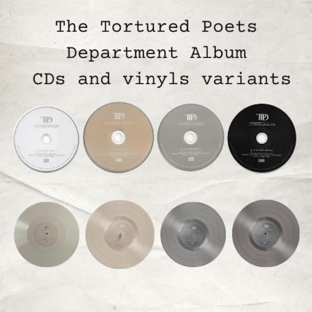 The Tortured Poets Department TTPD Album CD and Vinyls Variants TS ...