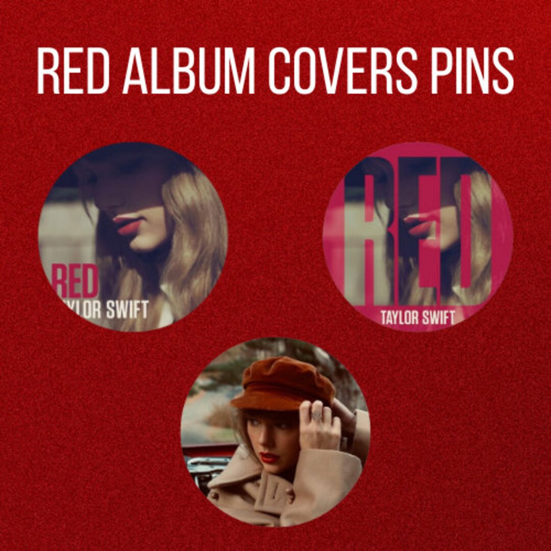 Red Album Covers TS Sticker or Pin - Etsy