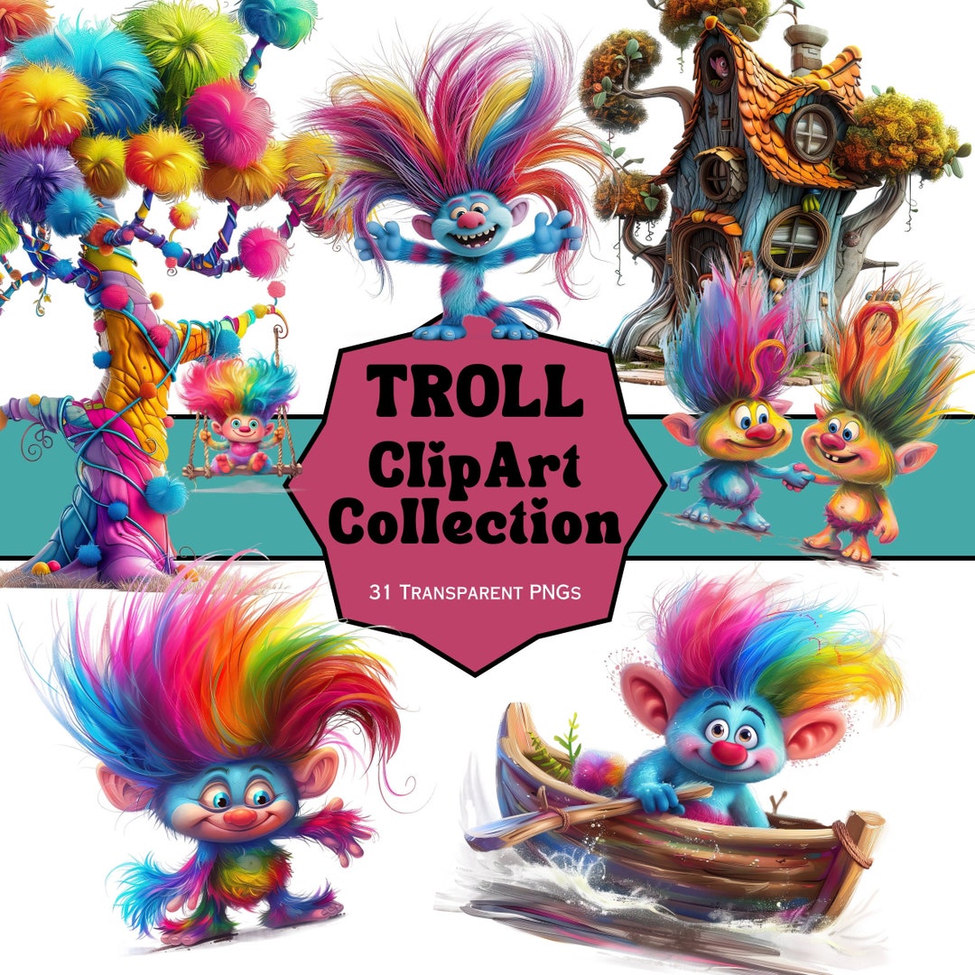 Troll Clipart! Cute, Colorful Troll Clipart, 31 Images, Fun, Colorful ...