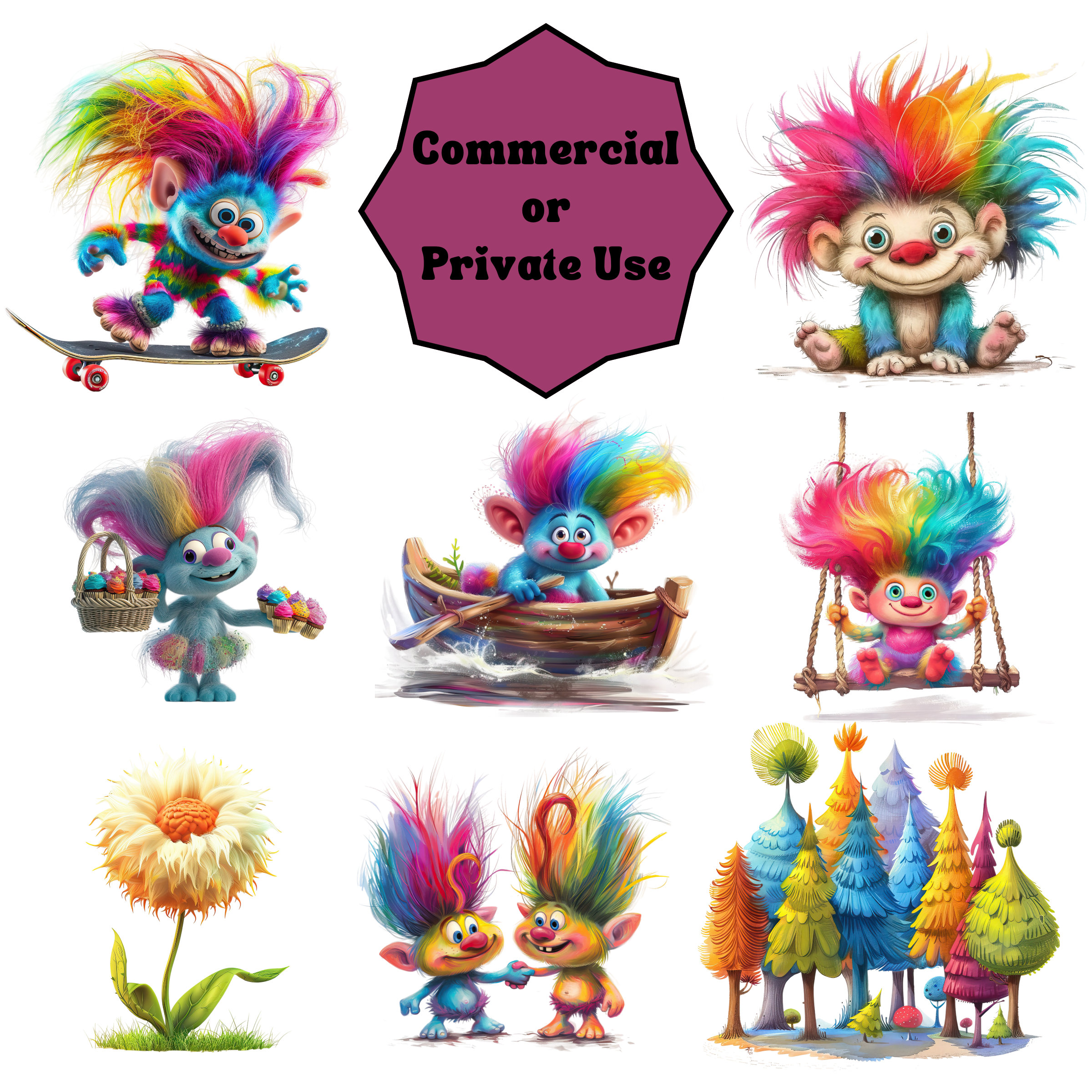 Troll Clipart! Cute, Colorful Troll Clipart, 31 Images, Fun, Colorful ...