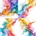 Rainbow Alcohol Ink Splashes. Backgrounds, Papers, Journals, Greeting ...