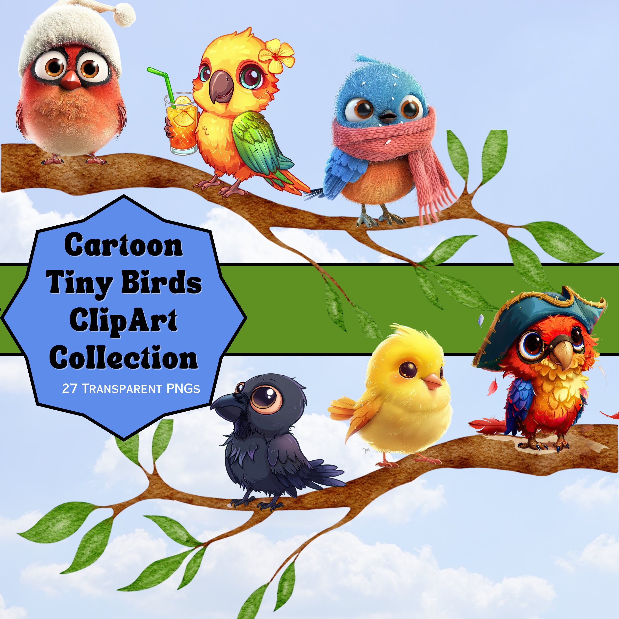 Tiny Birds Clipart. Cartoon, Pixar Tiny Birds, Clipart, 27 Images, 300 ...
