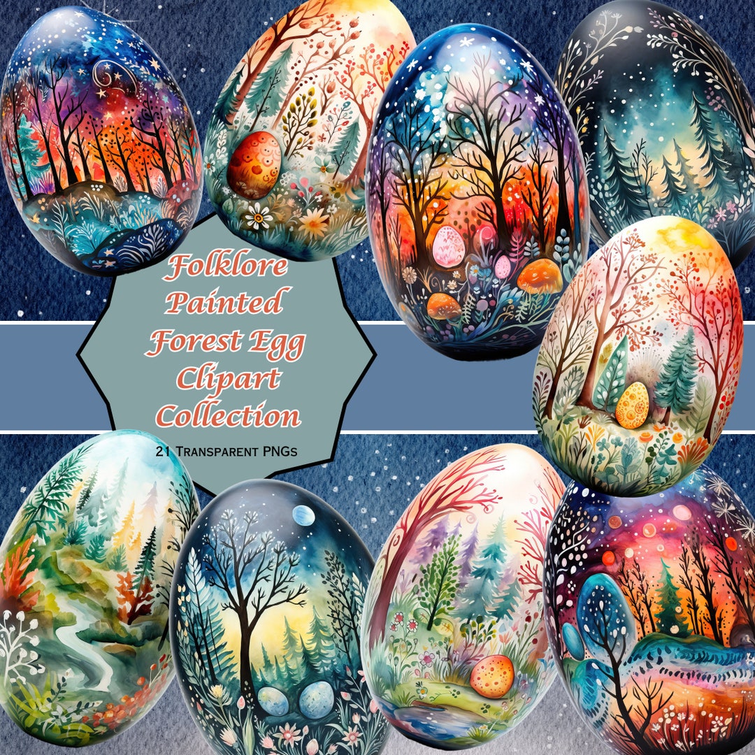 Folklore, Painted Easter Eggs, Forest Scenes, Folk Art, Boho, Stickers ...