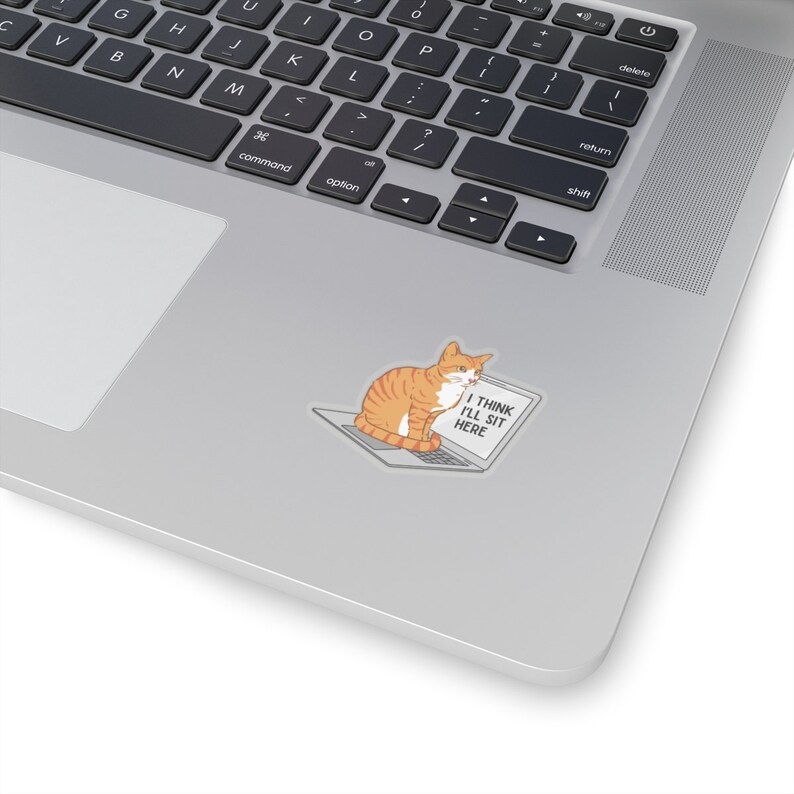 Cat Laptop Sticker - Etsy