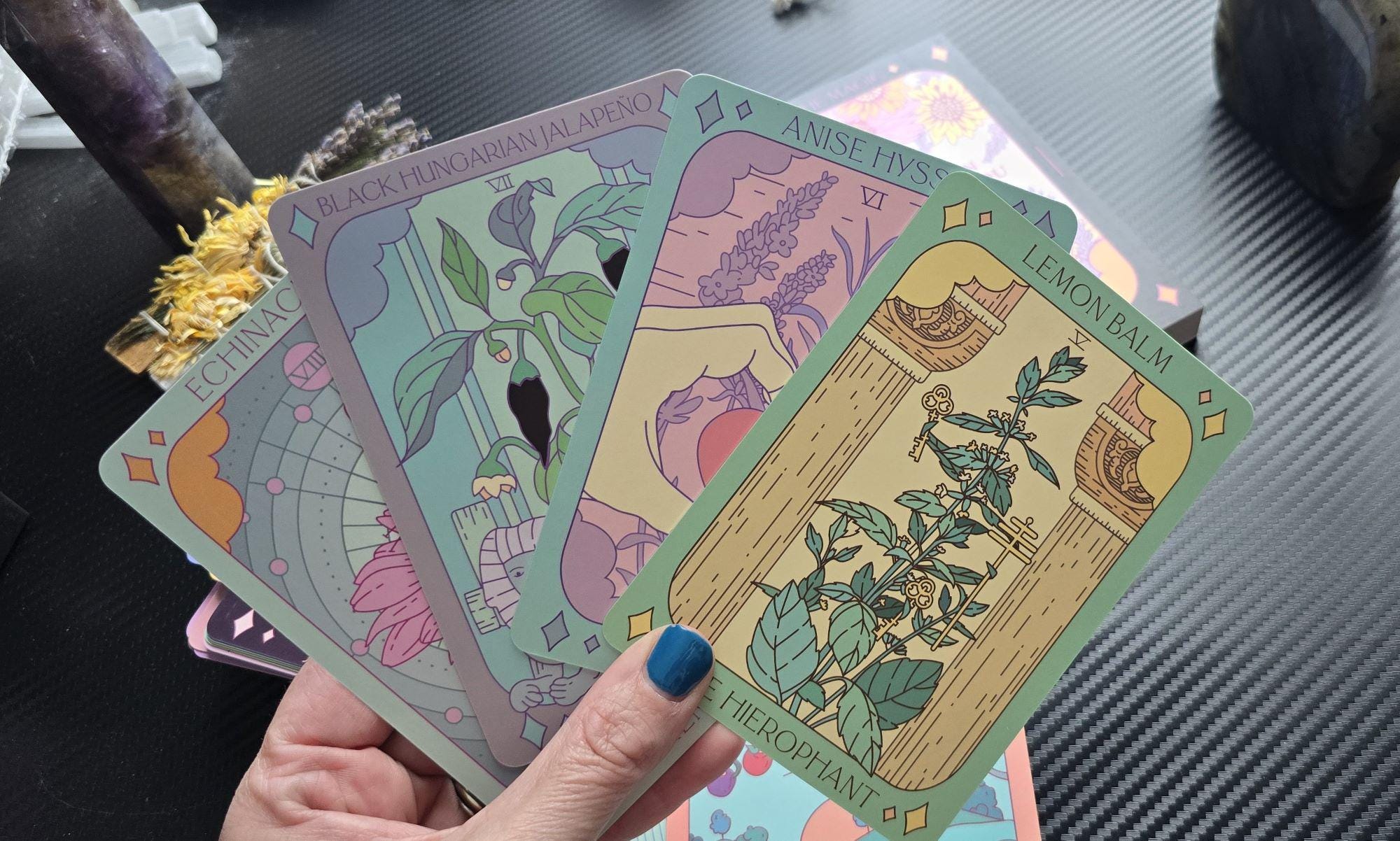 Botanical Tarot Deck and Guidebook by Sow the Magic, Nature Tarot ...