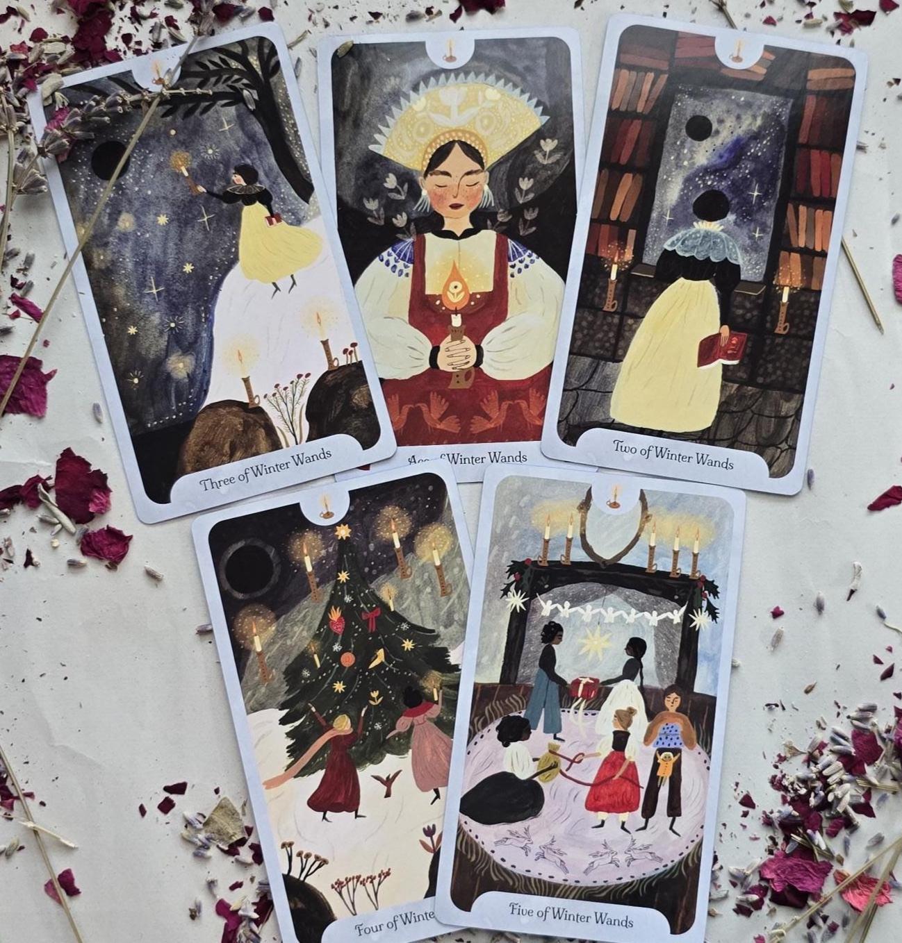 Seasons of the Witch Winter Tarot Deck - Yule & Imbolc Oracle, 78 Cards ...
