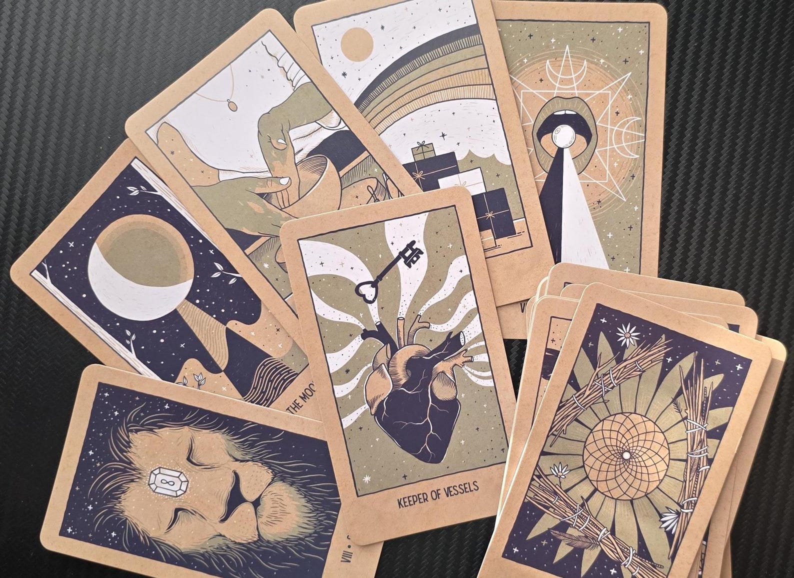 Transient Light Tarot Deck, 78+3 Card Set With Guidebook and Poems ...