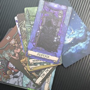 The Ghoulish Garb's Terror Tarot Major Arcana and Guidebook, Gothic ...