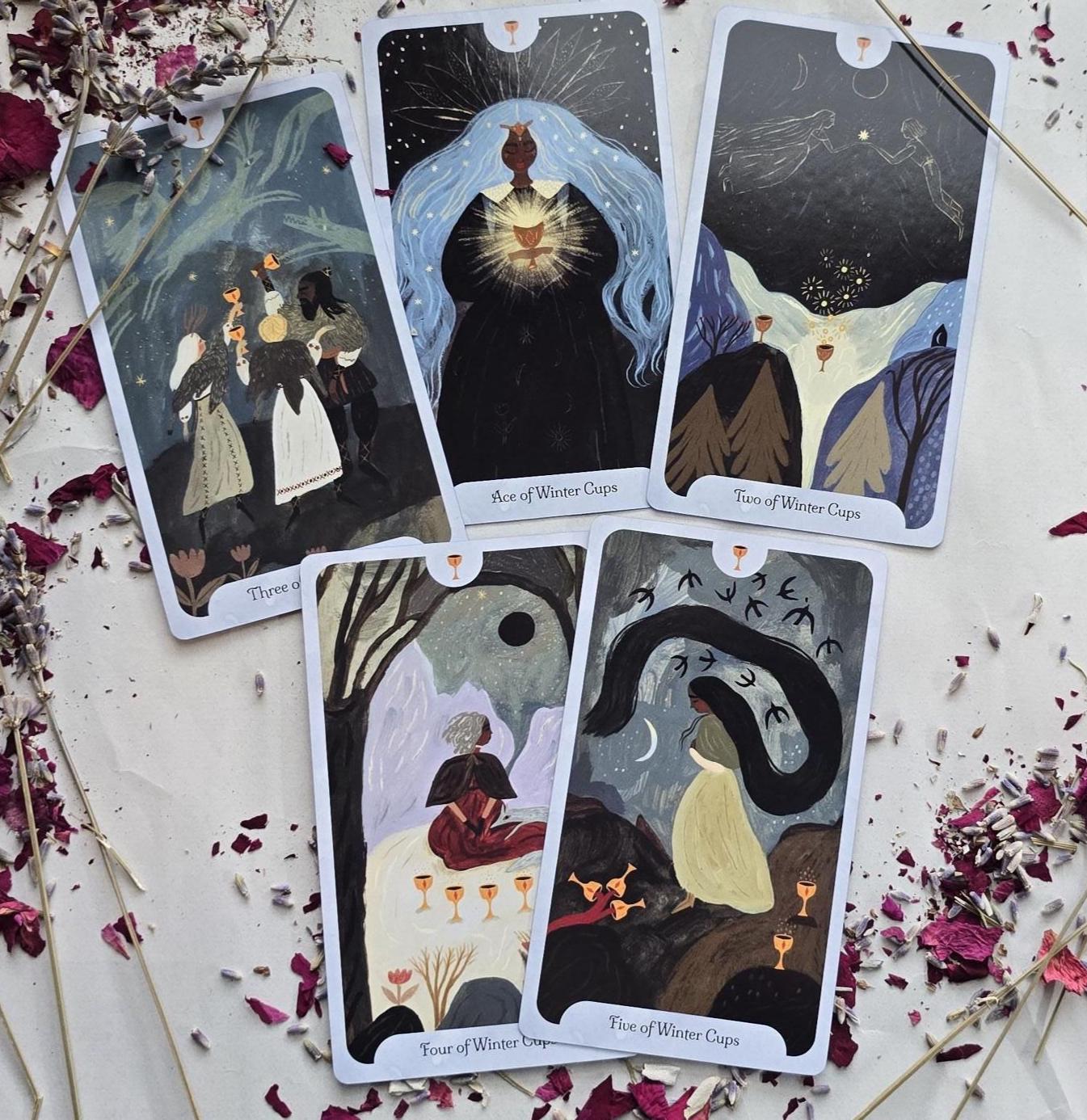 Seasons of the Witch Winter Tarot Deck - Yule & Imbolc Oracle, 78 Cards ...