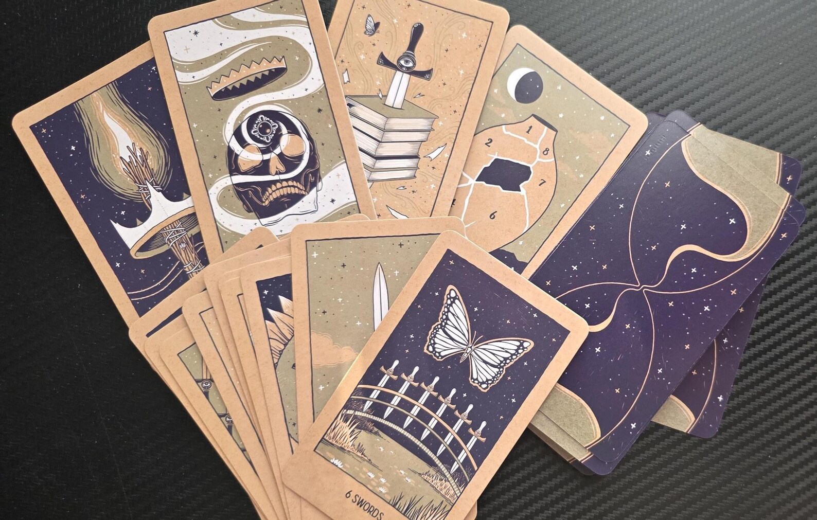 Transient Light Tarot Deck, 78+3 Card Set With Guidebook and Poems ...