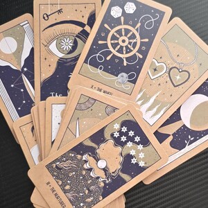 Transient Light Tarot Deck, 78+3 Card Set With Guidebook and Poems ...