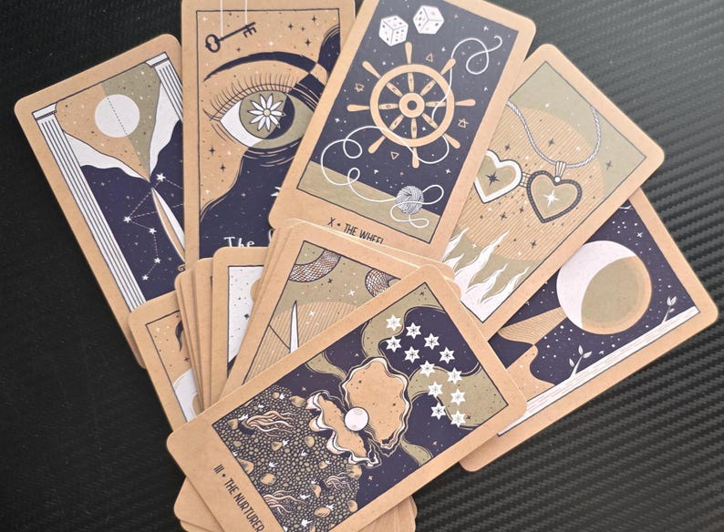 Transient Light Tarot Deck, 78+3 Card Set With Guidebook and Poems ...