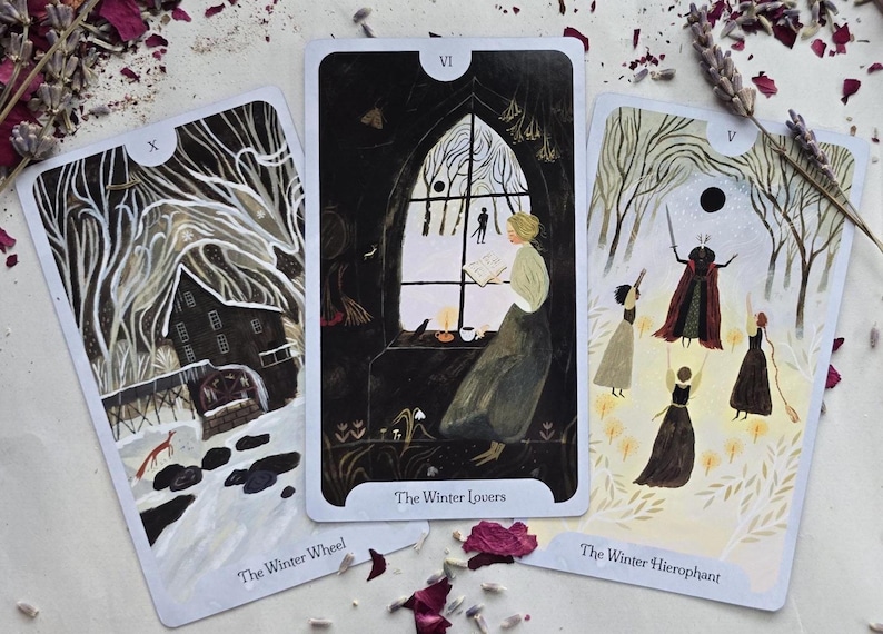 Seasons of the Witch Winter Tarot Deck - Yule & Imbolc Oracle, 78 Cards ...