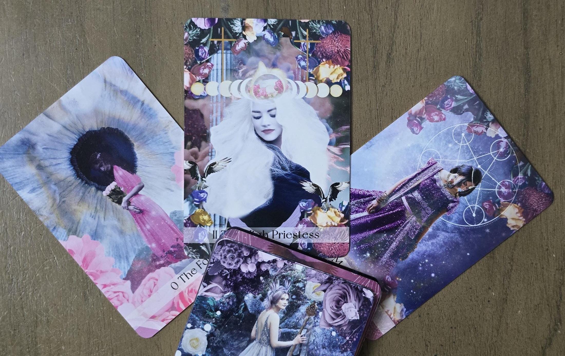 The Moon Dust Tarot ~ Moon Tarot Deck, Lunar Divination, 78 Whimsical ...