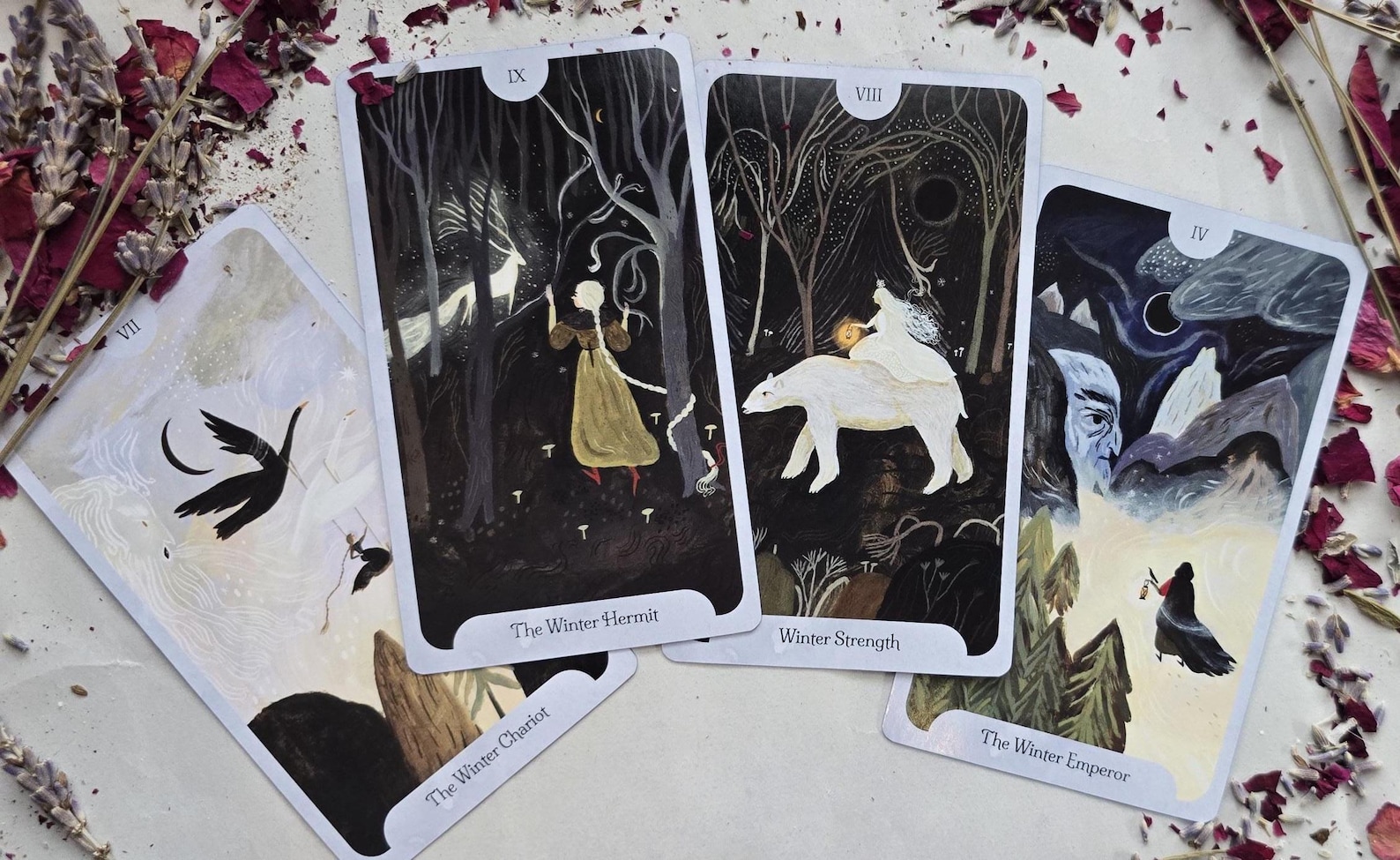 Seasons of the Witch Winter Tarot Deck - Yule & Imbolc Oracle, 78 Cards ...