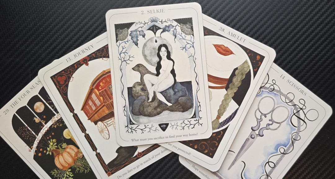 Folklore Oracle Deck by Hadas Knox, 44 Oracle Cards, Mystical ...