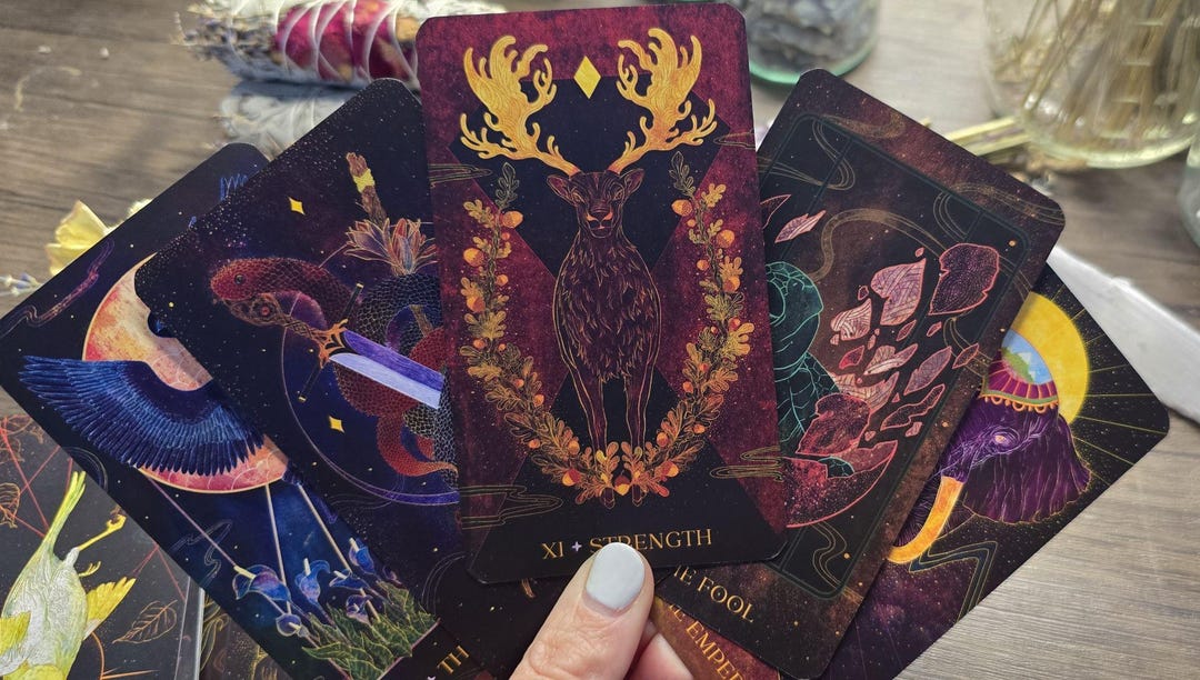 Oriens Animal Tarot Deck, 78 Animal Spirits Tarot Cards, Divination ...