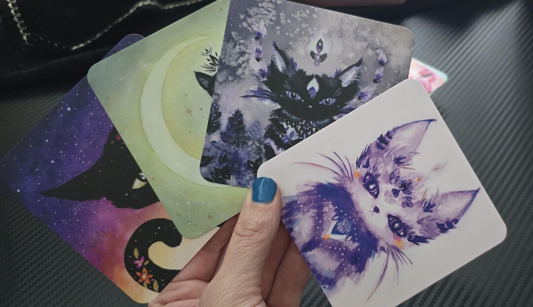 Mystic Cats Oracle Deck, Tarot Oracle Deck, Witch Cats Oracle Deck ...