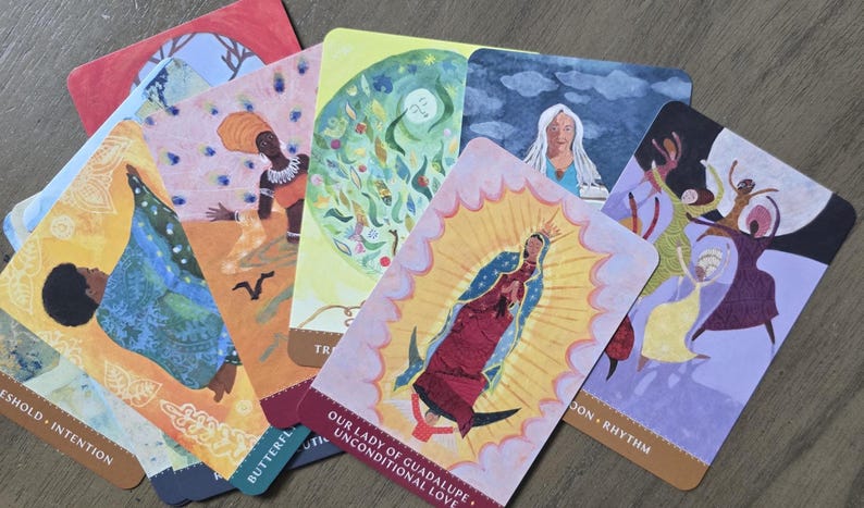 The Wild & Sacred Feminine Oracle Deck ~ 52 Aesthetic Oracle Cards ...