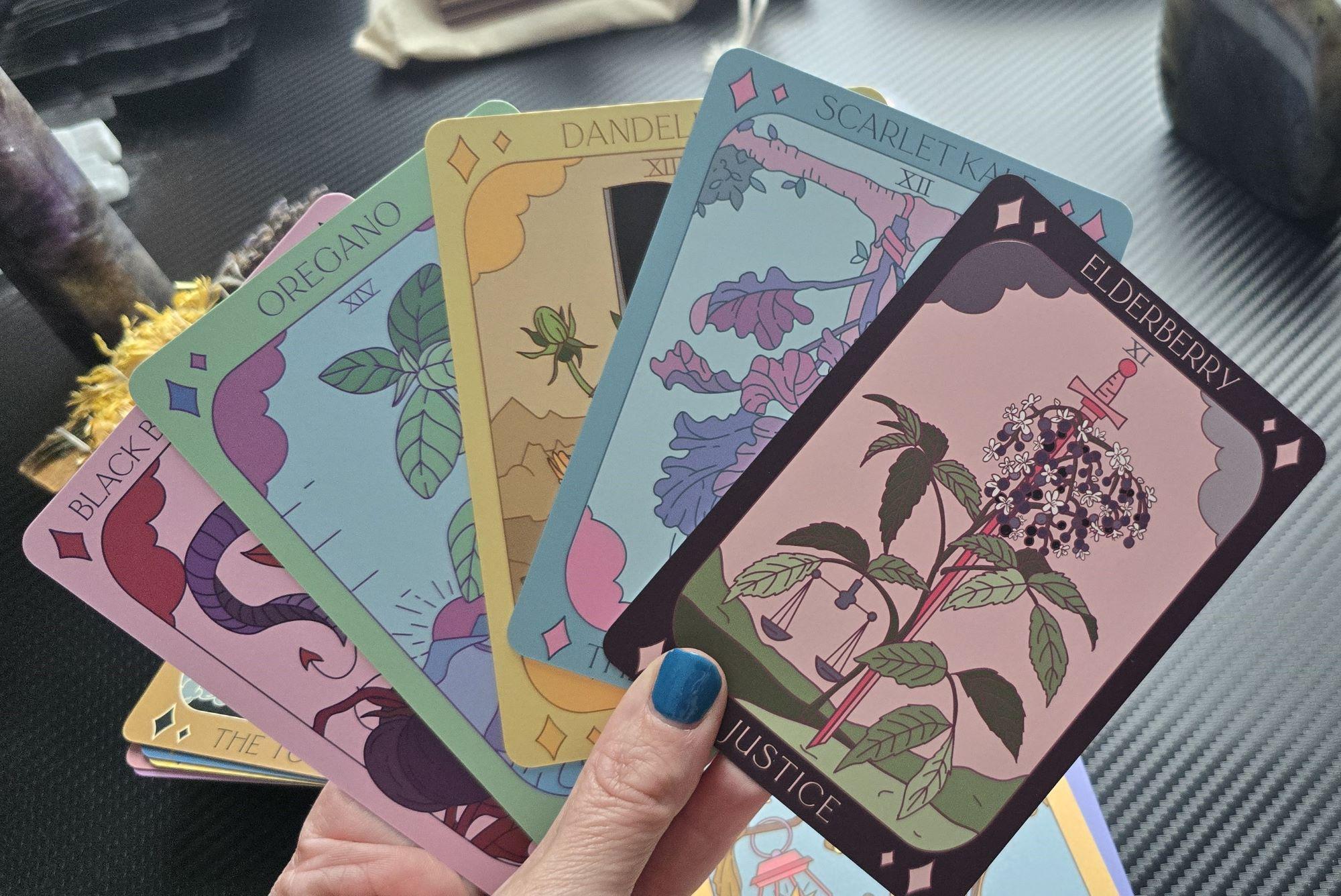 Botanical Tarot Deck and Guidebook by Sow the Magic, Nature Tarot ...