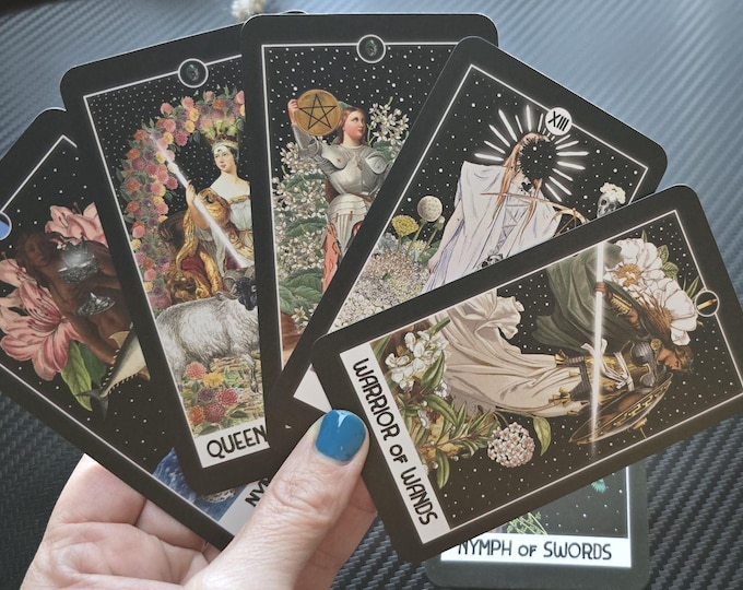 Goddess Tarot Deck With Guidebook, the Intuitive Night Goddess Tarot ...