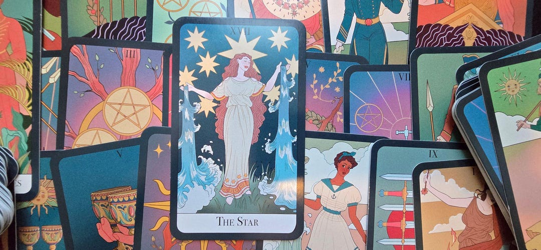 The Essential Tarot by Chloe Zarka Grinsnir, 78 Cards With Guidebook ...
